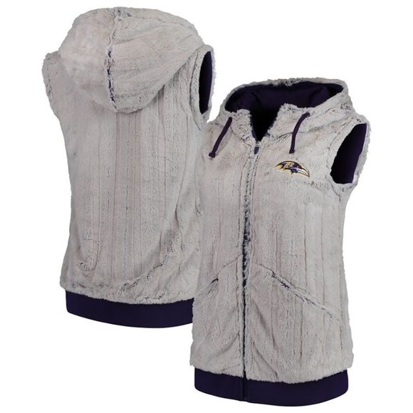 Antigua | Jackets & Coats | Baltimore Ravens Hooded Vest | Poshmark